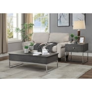 ACME Patina Coffee Table in White and Chrome - Walmart.com