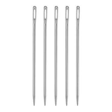 Uxcell 6 Inch Upholstery Needles Stainless Steel Large Eye Stitching ...