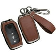 Toyota Key Fob Cover Case Zinc Alloy Leather Remote Key Case Protector ...