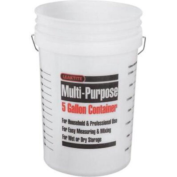 Clear 5 Gallon Bucket