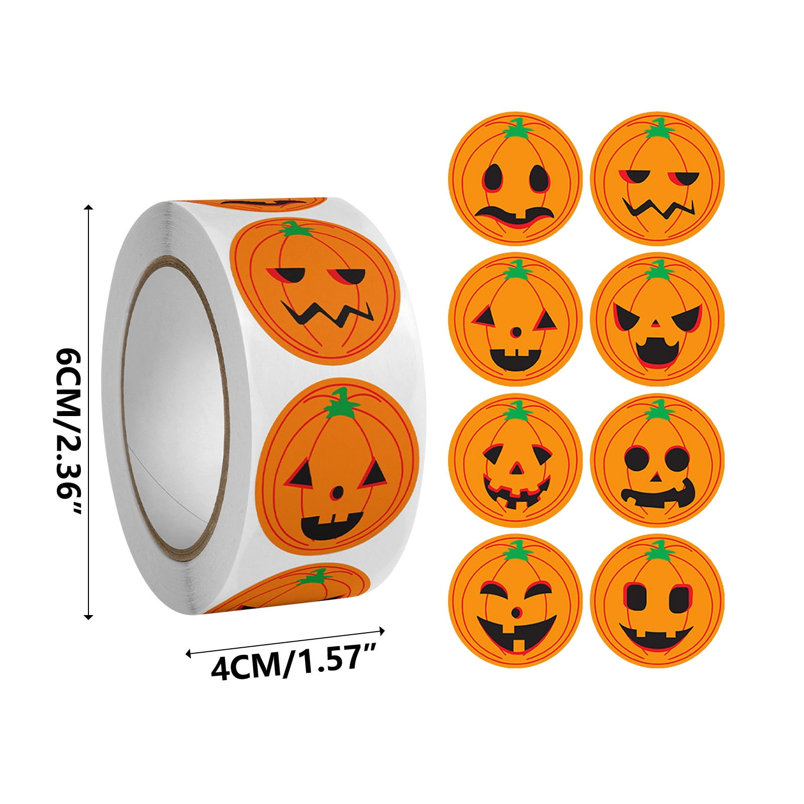 Click here for Xzngl Pumpkin Face Stickers 500-Count Halloween De... prices