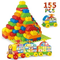 Jumbo Plastic Building Blocks - 48 Pieces Giant Toddler Bricks Kids ...