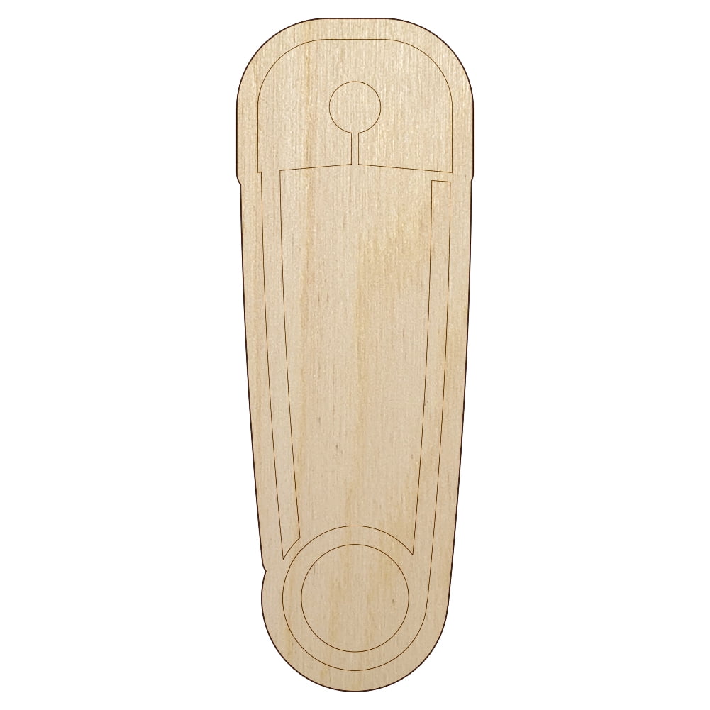 Safety Pin Wood Shape Unfinished Piece Cutout Craft DIY Projects - 4.70 ...