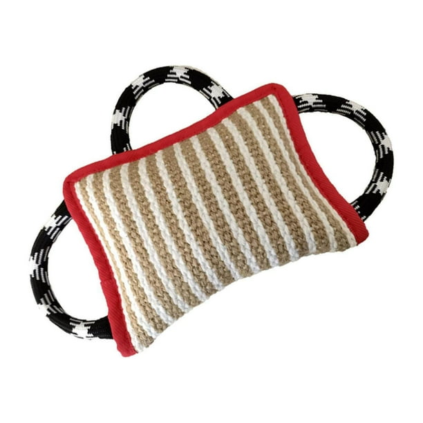 Durable Dog Bite Pillow Tug Toy Chewing Biting Protector Pets Puppy ...