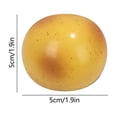 JJV Realistic Potato Shaped Slow Rebound Rubber Decompression Ball with ...