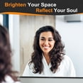 Black Bathroom Vanity Mirror 30"L x 40"W, High-Definition, Shatterproof ...