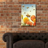 Epic Art '8 Of Fire Bees' by Dan Craig, Acrylic Glass Wall Art, 16"x24 ...