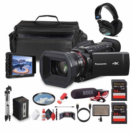 Panasonic HC-X2000 UHD 4K 3G-SDI/HDMI Pro Camcorder with 24x Zoom ...