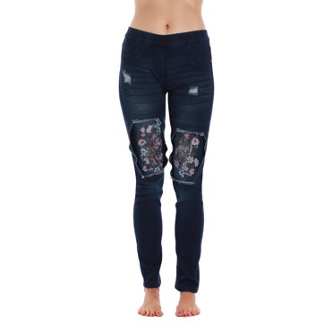 Just Love Denim Wash Ripped Jeggings for Women - Walmart Business Supplies