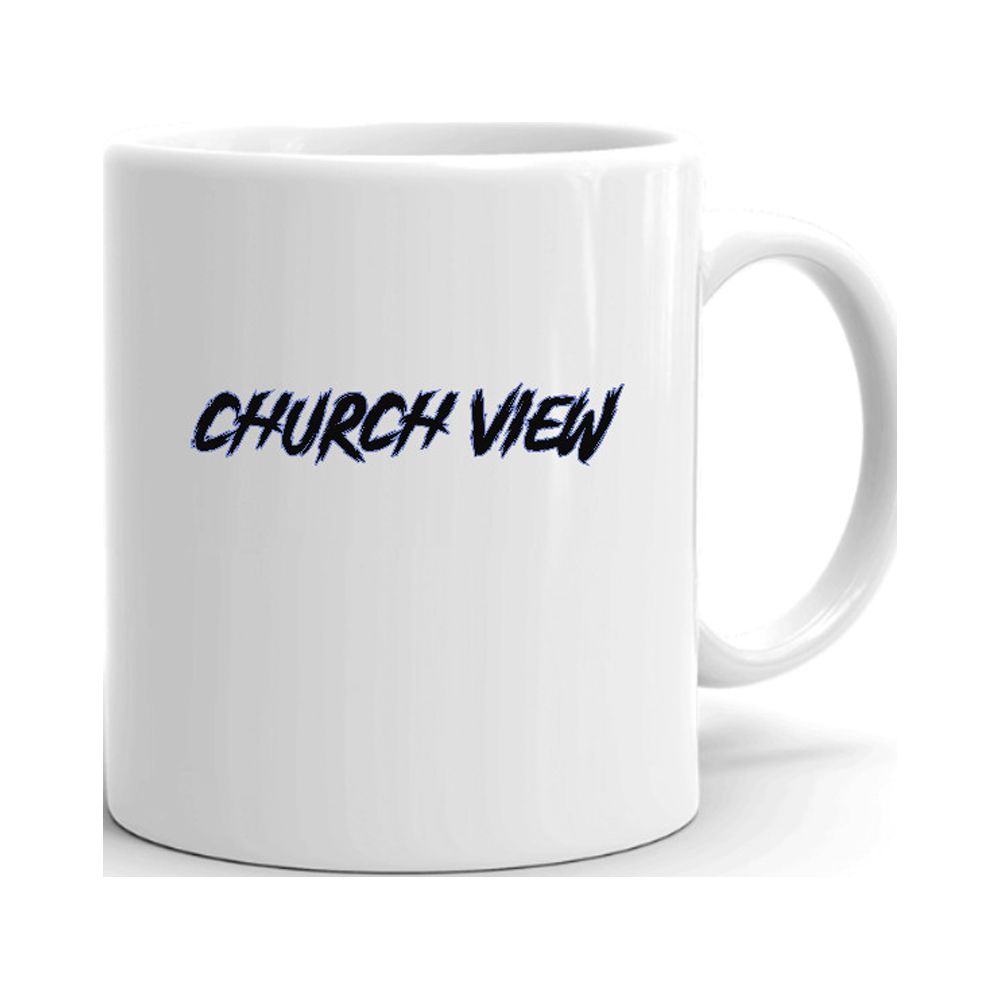Church View Slasher Style Ceramic Dishwasher And Microwave Safe Mug ...