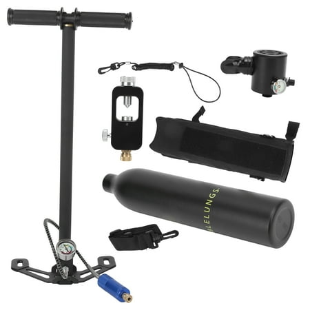 Diving Oxygen , 0.5L Underwater Oxygen Cylinder 40MPA Pressure Gauge ...