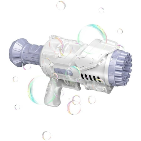Rocket Boom Bubble Guns, DIY Gatling Bubbles Machine with 25-Hole for ...