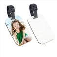 100PCS Sublimation Blank Luggage Tags White Blank Travel Bag Baggage ...