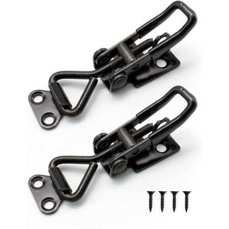 2 Pieces Adjustable Toggle Clamps, Steel Latch Clip, Heavy 100 Kg/ 220 ...