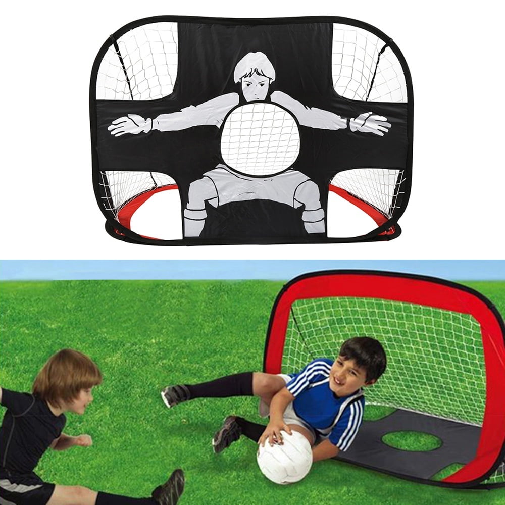 Willstar Pop Up Kids Football Goal Target Net Frame Corner Shot ...