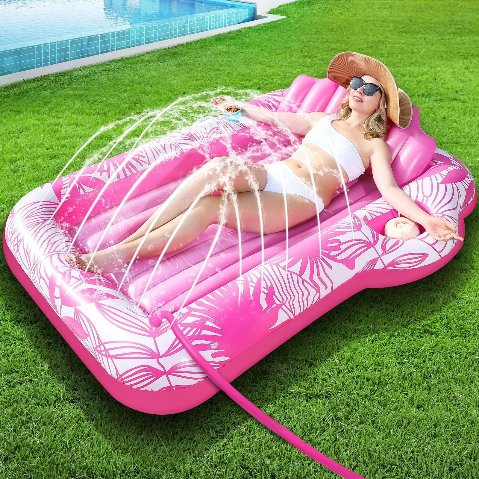 Click here for Turnmeon Inflatable Tanning Pool Lounger Float Wit... prices