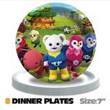 Badanamu Birthday Plates Supplies Decorations Decor Backdrop Banner ...