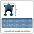 Adorable Bear Ears Knit Hat with Double Pom Poms, Soft Stretchy Winter ...