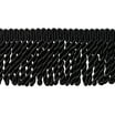 2" (5cm) Chainette Fringe Trim # CF02,, Pure Black #K9 (Jet Black) 11 ...