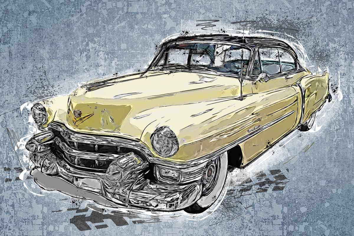 Cadillac Convertible Coupe II - CANVAS OR PRINT WALL ART+ - Walmart.com