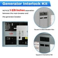 Generator Interlock Kit Compatible w/Square D QO & Homeline 150 or 200A ...
