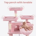 Sha Cerlin 68" Pink Cat Tree and Tower for Large Adult Cats with Sisal ...