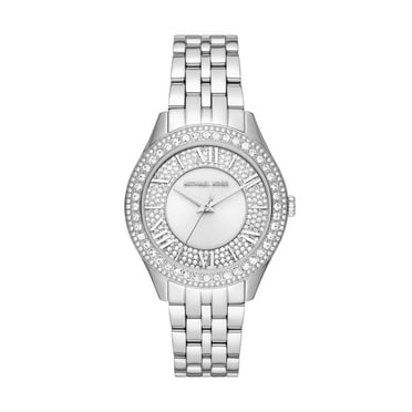 Michael Kors Women's Lexington Silver Stainless Steel Case, Band and ...