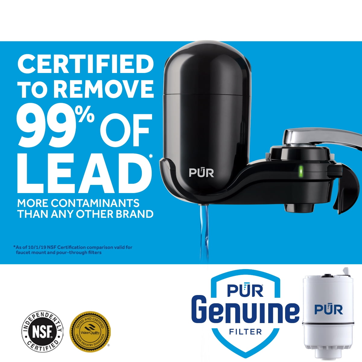 PUR Faucet Mount Water Filtration System, FM2000B, Black Best Deals and ...