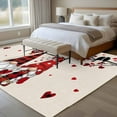 5x8 Area Rugs for Living Room, Valentine's Day Non Slip Area Rugs for ...