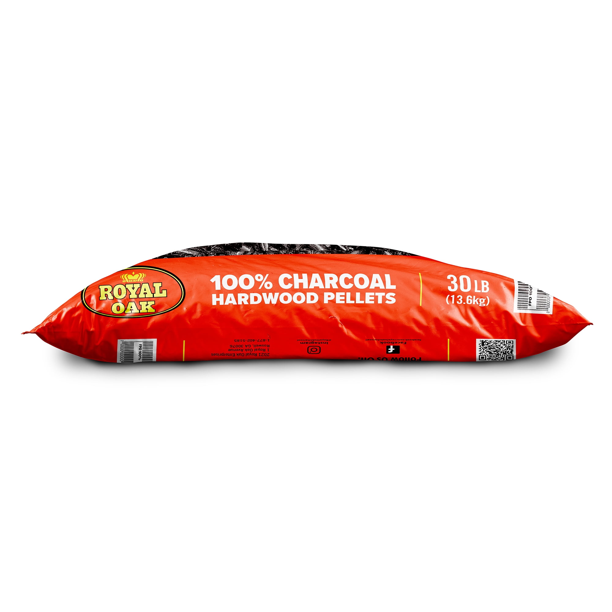 Pellet Grill Charcoal Royal Oak 100% Hardwood Charcoal Pellets – 30 Lb ...