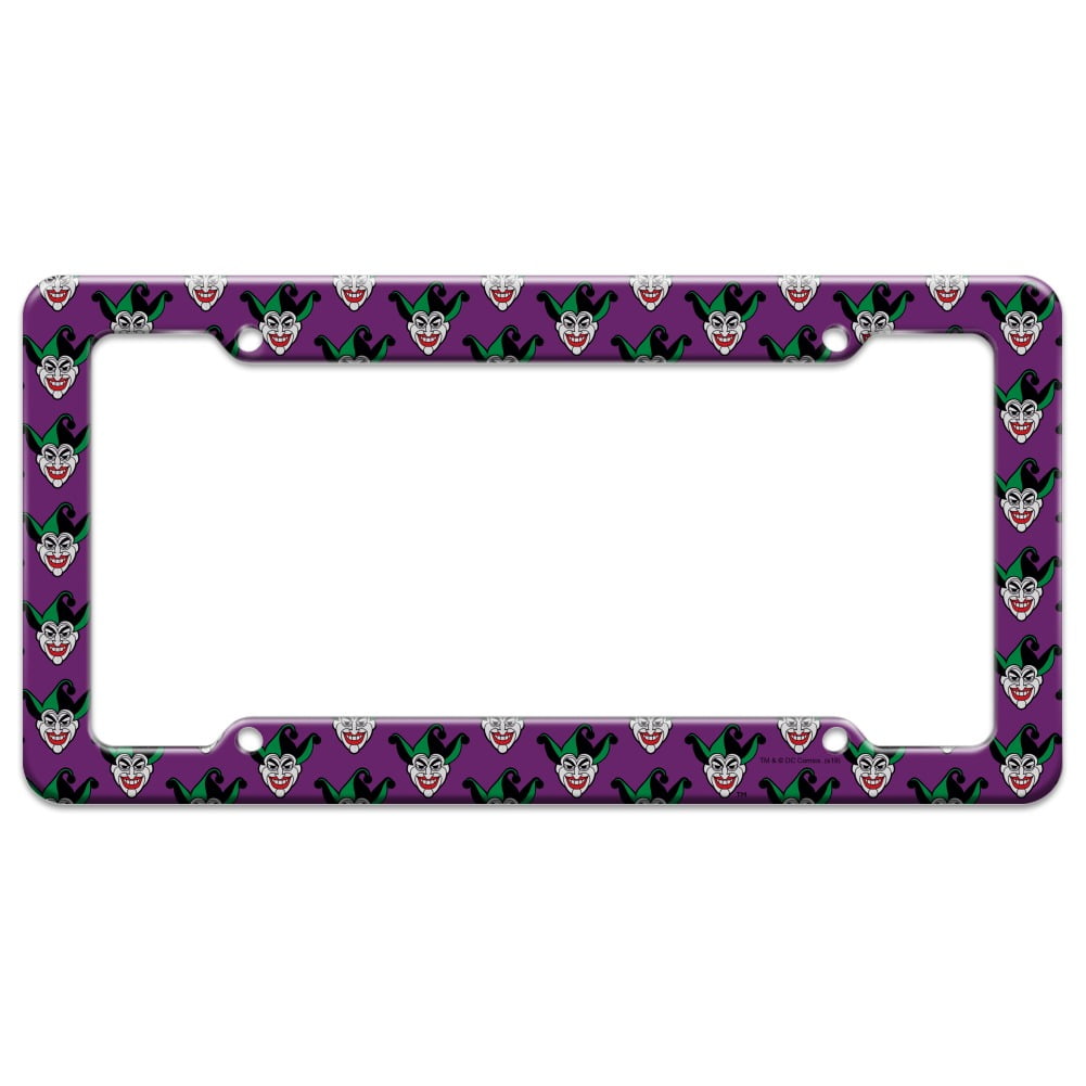 Batman Joker Symbol License Plate Tag Frame - Walmart.com