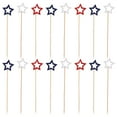 60pcs Star Cocktail Picks Fourth of July Bamboo Fruit Skewers Patriotic ...