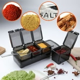 New Version Elegant Black Seasoning Box,VRESOURCING 4 Pieces Seasoning ...