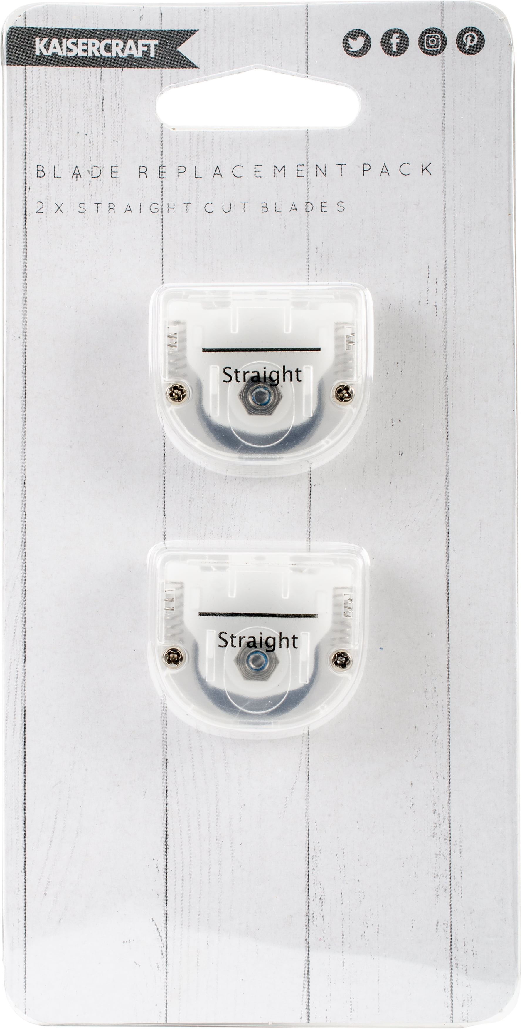 Kaisercraft Kaiser Cutter Straight Blade Replacement 2/Pkg - Walmart.com
