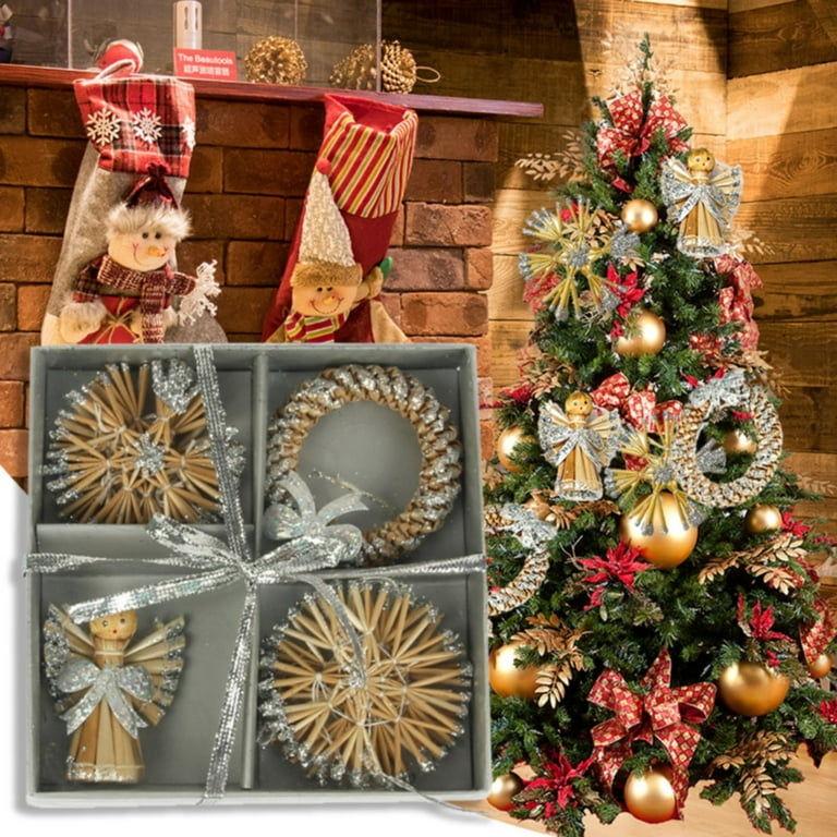 Straw Wreaths Christmas