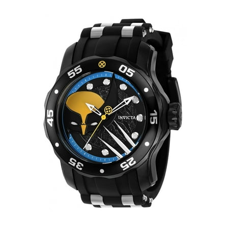 Invicta Marvel Wolverine X- Men's Watch - 48mm. Black. Steel (37372 ...