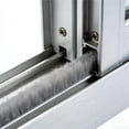 32.8ft Self-Adhesive Weather Stripping Seal 0.6x0.4inch Grey Brush for ...