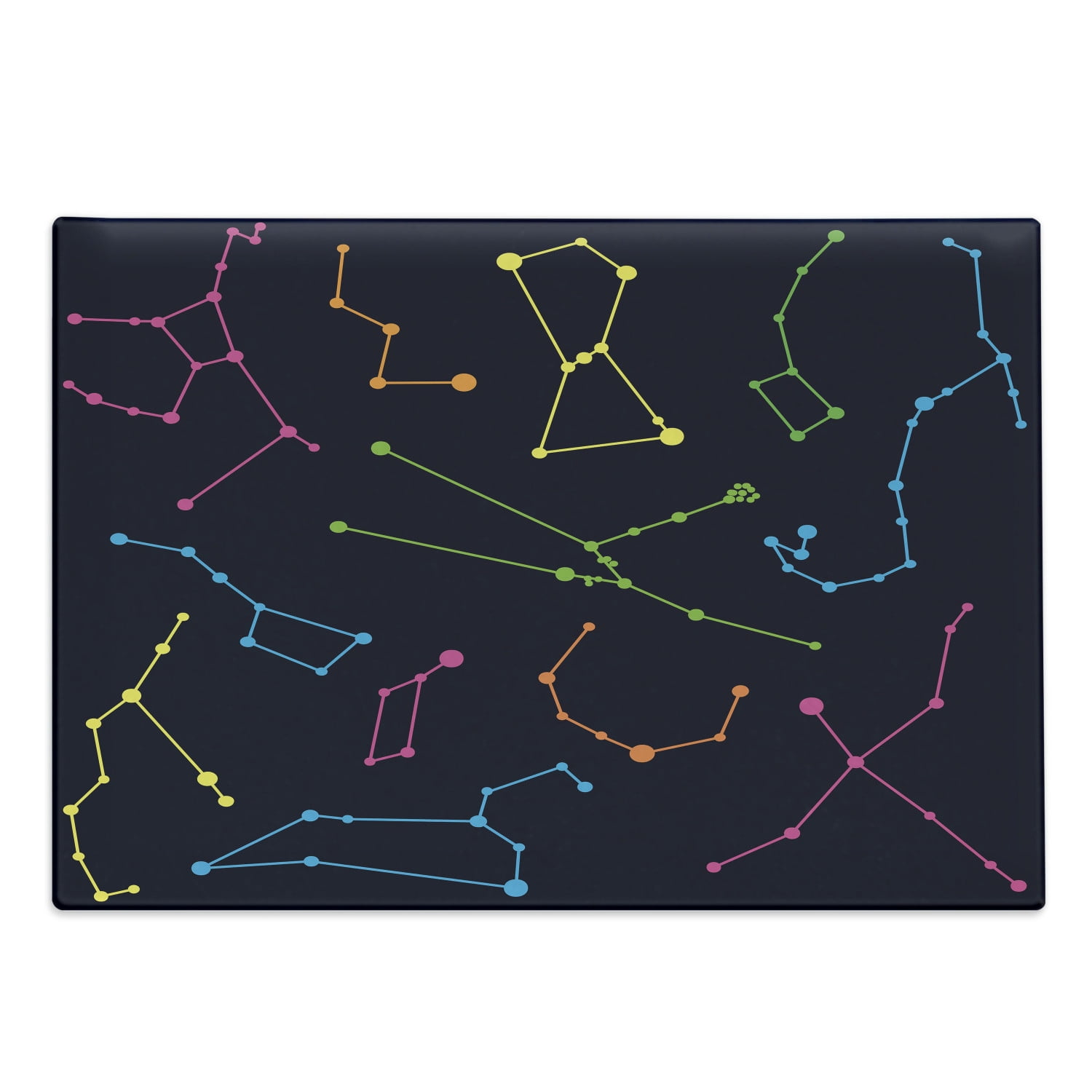 Constellation Cutting Board, Colorful Astronomic Illustration Science ...