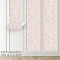 Main Street 16"x24" Pink Blush & Gold Flower Print Wallpaper Panels for ...