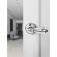 2 Pack Brushed Nickel Gldoor Lever Crystal Levers Satin Interior Handle ...