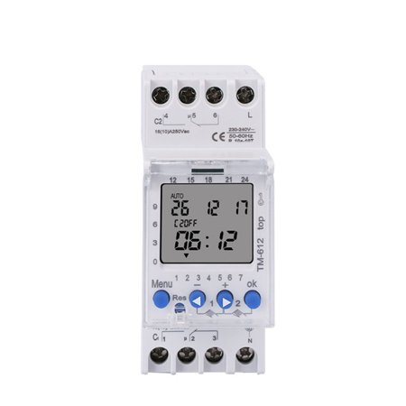 Timer Relay Digital Timer for DIN Rail Mounting LED Indicator | Walmart ...