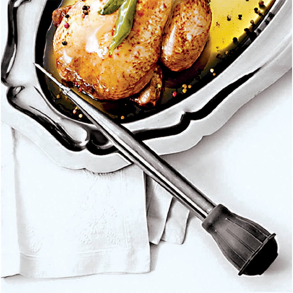 World Cuisine Stainless Steel Meat Bulb Baster, 10", Black, 42863-00 ...