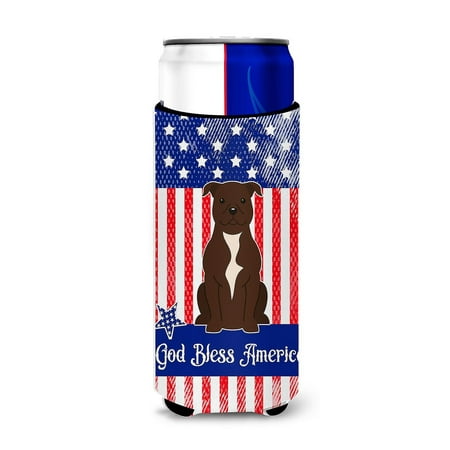 Patriotic USA Staffordshire Bull Terrier Chocolate Michelob Ultra ...