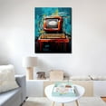 TISHIRON Paint by Numbers for Adults,16x20 inch Canvas Wall Art Retro ...