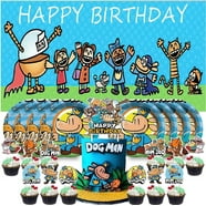 Dog Man Party Decorations Plates Tableware Banner Backdrop Balloons ...
