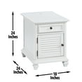 "Steve Silver Modern Accent Furniture Charlestown 18"" Wood Storage End ...