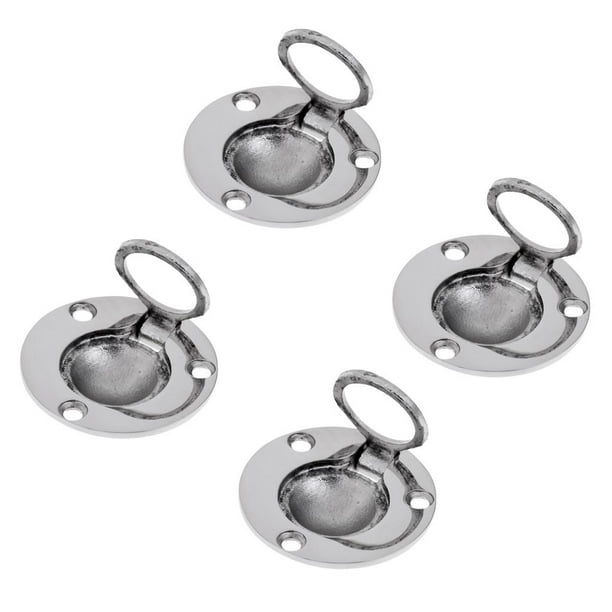 4 Pieces Boat Accessories 316 Stainless Steel Round Flush Lift Ring ...