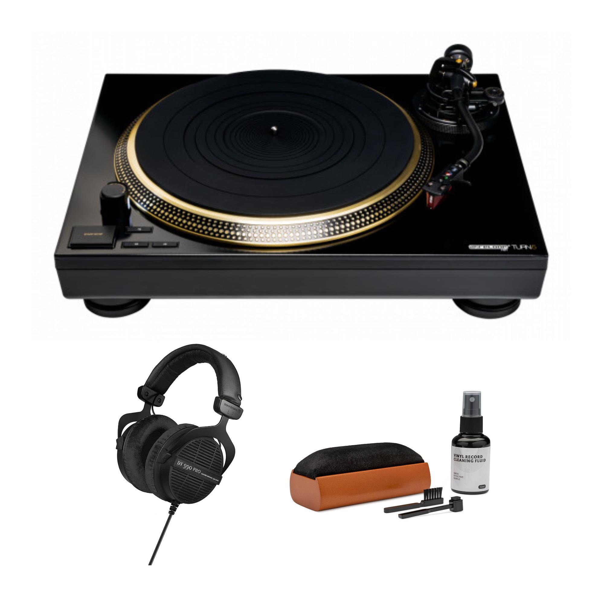 Reloop Turn 5 Direct Drive HiFi Turntable with Headphones and Record ...