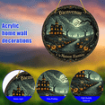Acrylic Round Hanging Ornament, Victorian Haunted House Halloween ...