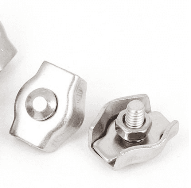 Laureola 1/8" (M4) x 12 pcs Simplex Single Bolt Wire Rope Clip for Wire ...